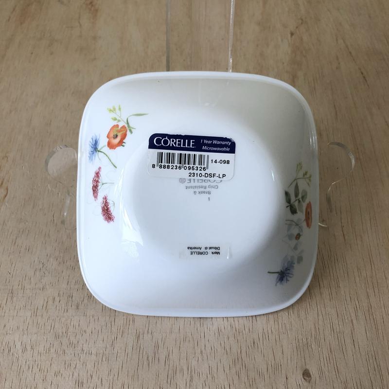 SQUARE ROUND BOWL CORELLE 2310-DSF 10 Oz Mangkok Persegi Daisy Fields ...