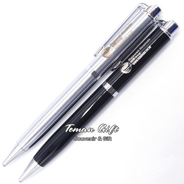 Jual Pen Metal Pulpen Stainless Custom Laser Grafir Logo Nama Besi ...