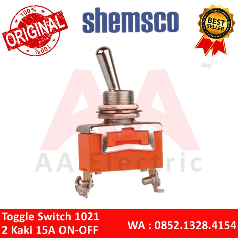 Toggle Switch 1021 2 Kaki 15A ON-OFF Shemsco - Shop | Tokopedia