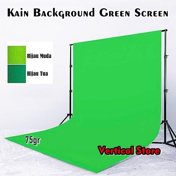 Jual Kain Background Green Screen / Backdrop Chroma Key / Spunbond 75gr ...