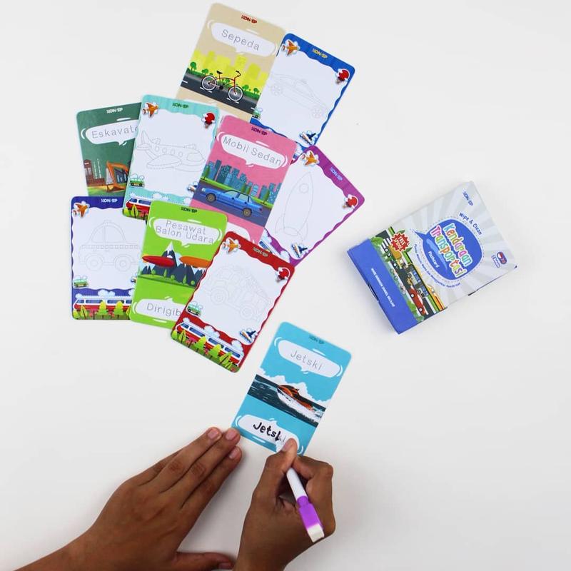 [FREE SPIDOL] Kendaraan Flashcard Wipe and Clean by Konsep - Shop ...