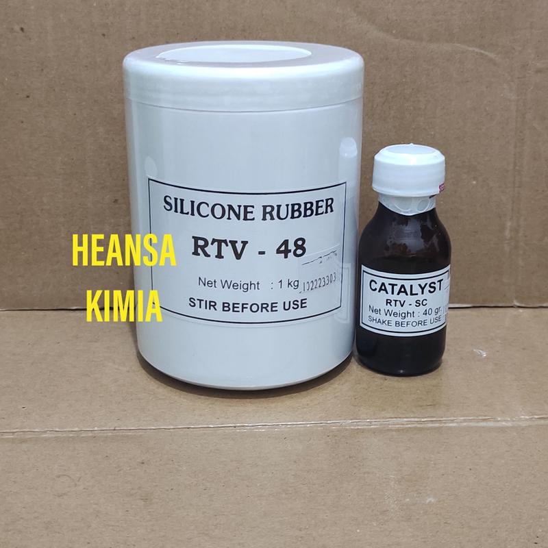 SILICONE SILICON RUBBER RTV 48 1KG + KATALIS - Shop | Tokopedia