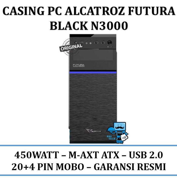 Jual Casing PC Alcatroz Futura Black N3000 - 450 Watt - Jakarta Pusat ...