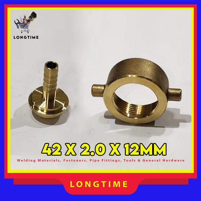 Jual Cast Bronze Air Hose Coupling 12mm x M42 x 2 Brass Kuningan ...