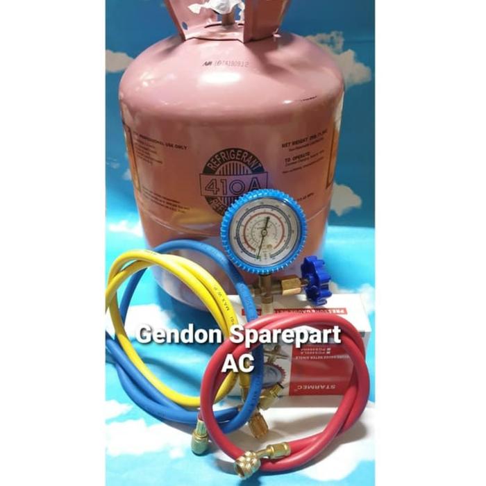 Jual paket r410 isi freon Ac sendiri freon r410a isi 1kg komplit ...