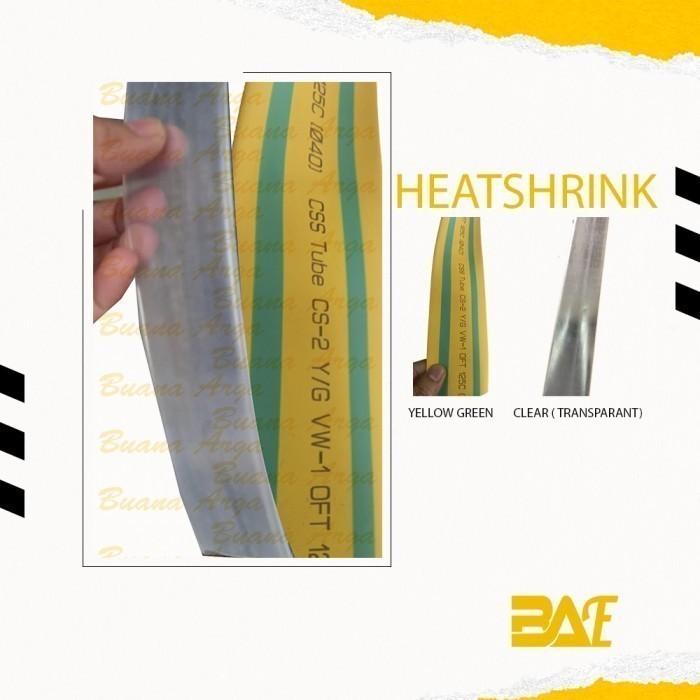 Jual Heatshrink 1Kv diameter 30mm Heat Shrink Yellow Green dan Clear ...