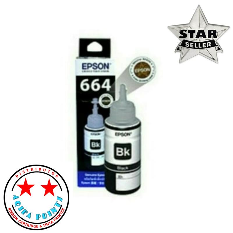 TINTA PRINTER/TINTA EPSON/EPSON 664/L100,L110,L120,L200,L220 - Hitam ...