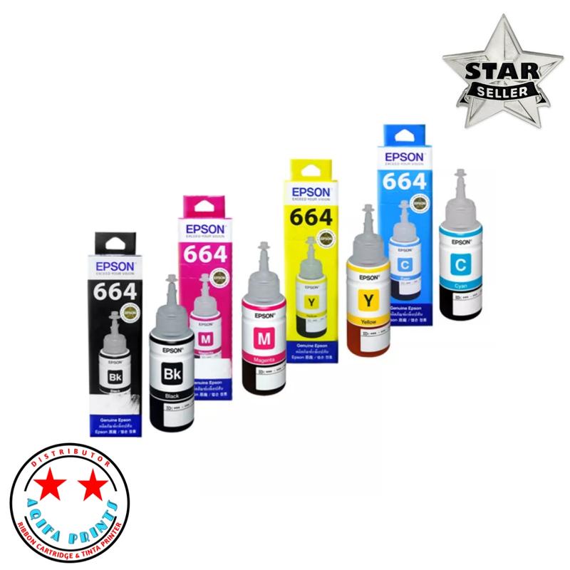 TINTA PRINTER/TINTA EPSON/EPSON 664/L100,L110,L120,L200,L220 - Hitam ...