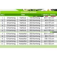 Jual Wall Planter BAG 16 Kantong 2 x 8 EASY GROW POT TANAMAN hias bunga ...