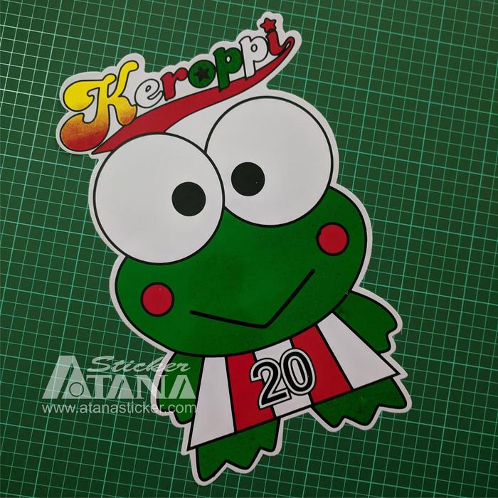 Jual Stiker Printing Sablon Jumbo Vinyl Keroppi Kodok Katak Hijau ...