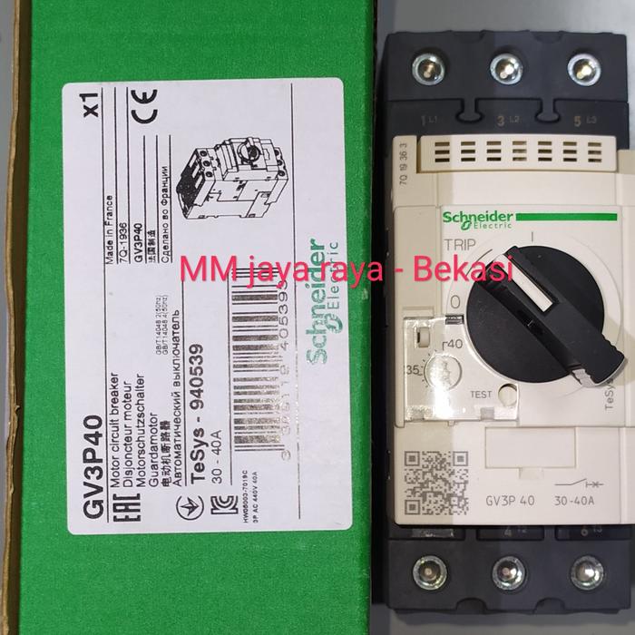 Jual Schneider Motor Circuit Breaker GV3P40 30-40a - Kab. Bekasi ...