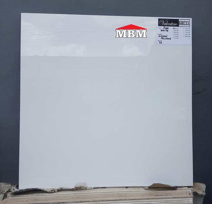 Jual Granit Valentino Gress PURE White 60x60 cm - NNN WHITE - Jakarta ...