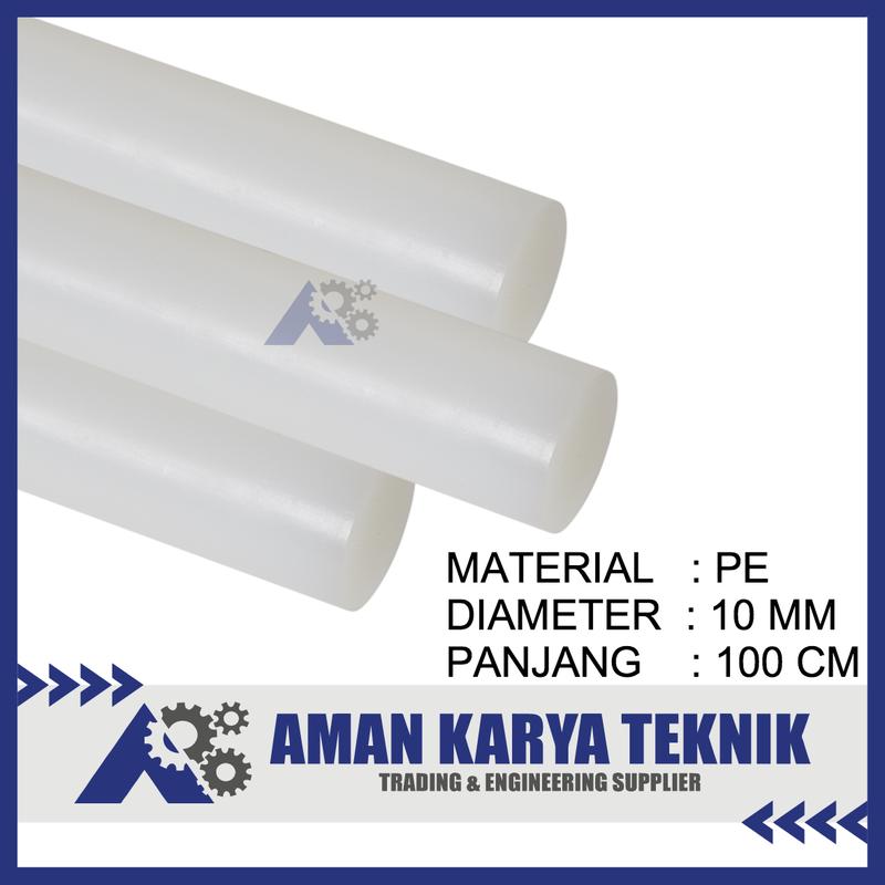 Nylon/Polyethylene batangan ( PE Rod ) Dia. 10 mm x 1000 mm - Shop ...