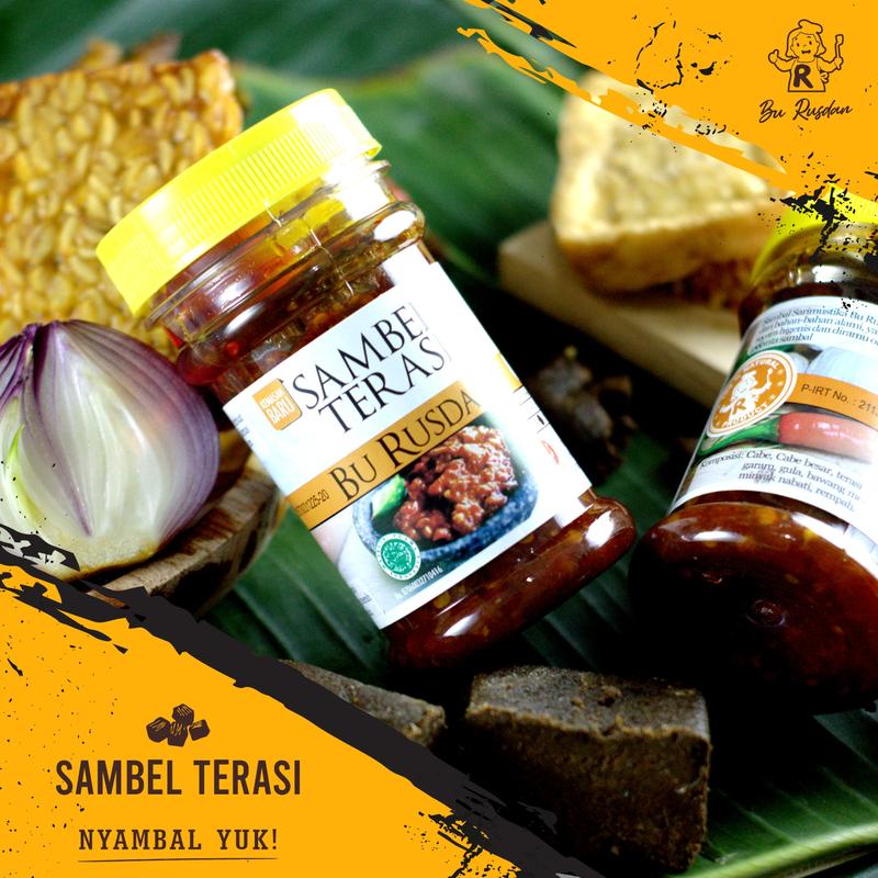 Sambal Terasi Bu Rusdan Kemasan Botol 170gr - Sambel Trasi Pedas - Shop ...