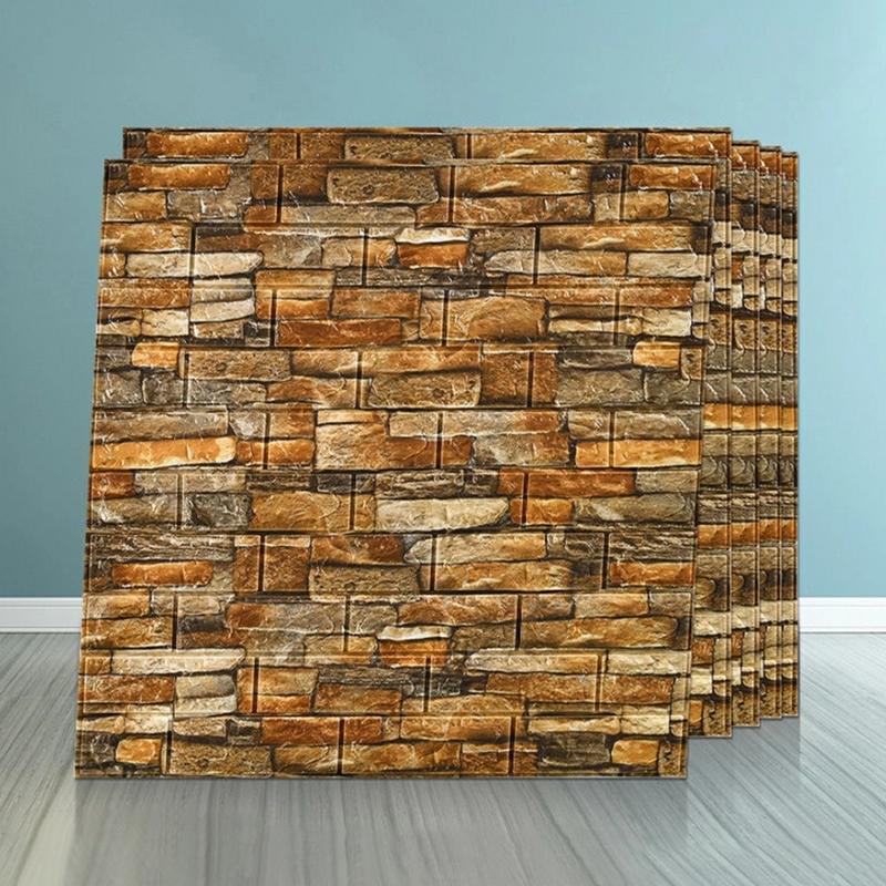 wallpaper foam 3d motif batu alam H 040 - Shop | Tokopedia