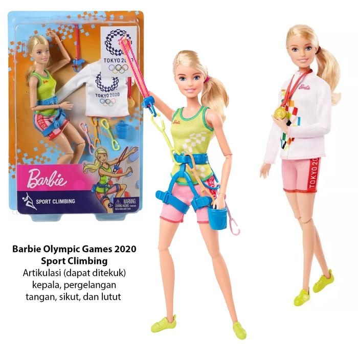 Jual Barbie Olympic Games Tokyo Climbing Doll GJL73 Original - Kota ...