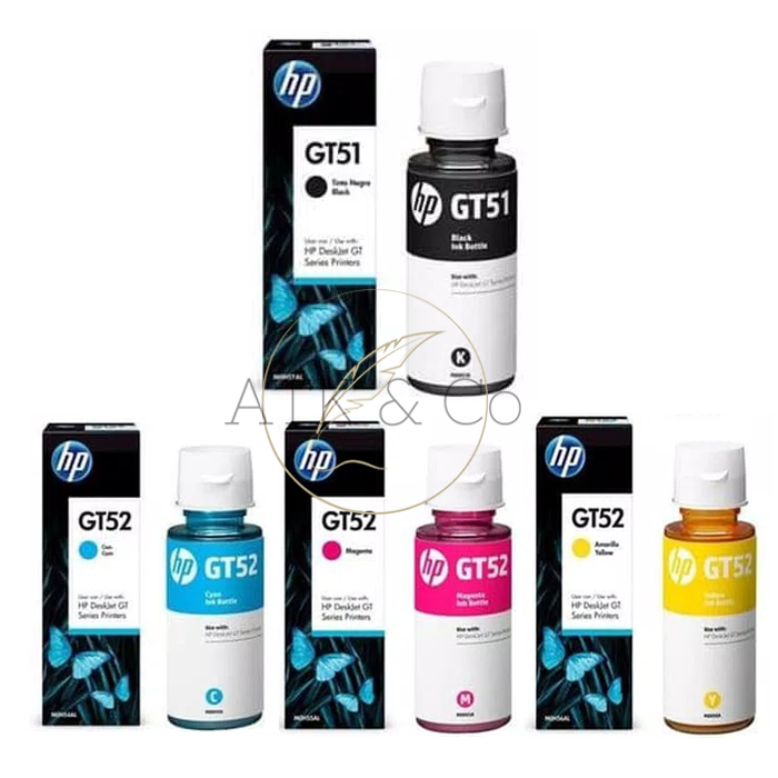 Jual Tinta HP GT51 GT52 GT53 100% Original Cyan Magenta Yellow Black ...