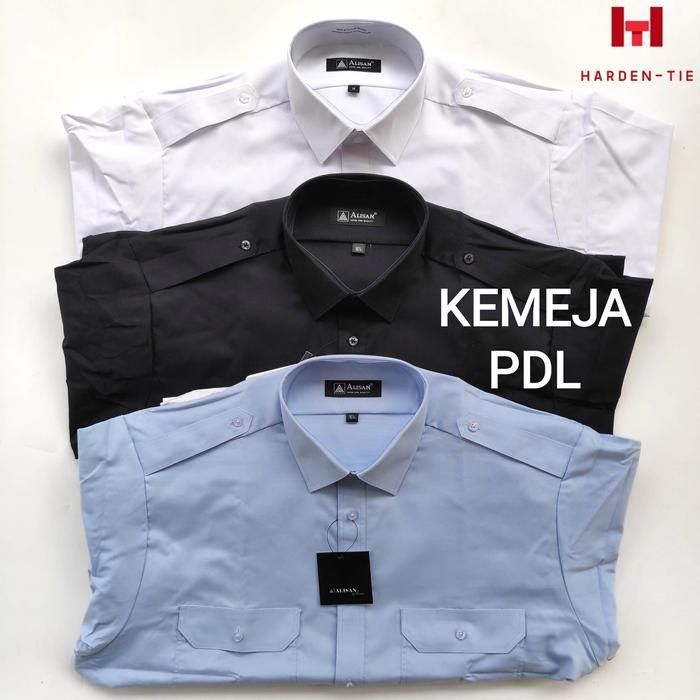 Jual Kemeja putih alisan pangkat / pilot pendek original 100% - Putih ...