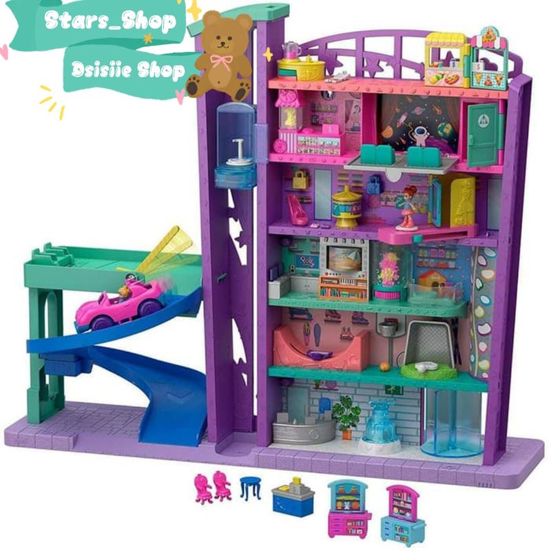 Polly Pocket Mega Mall With Lift / Mainan Koleksi Anak - Shop | Tokopedia