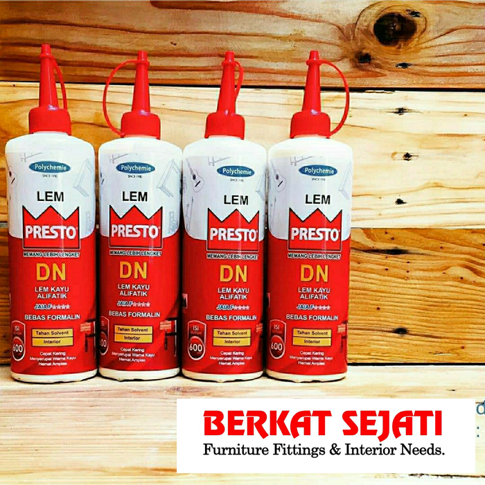 Jual Lem Presto DN Lem Kayu Interior BEST SELLER ALIFATIK WOOD GLUE 600 ...