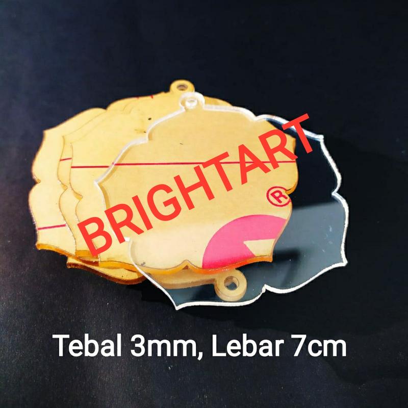 Bahan medali akrilik segi lima bunga 3mm, lebar 7cm - Shop | Tokopedia