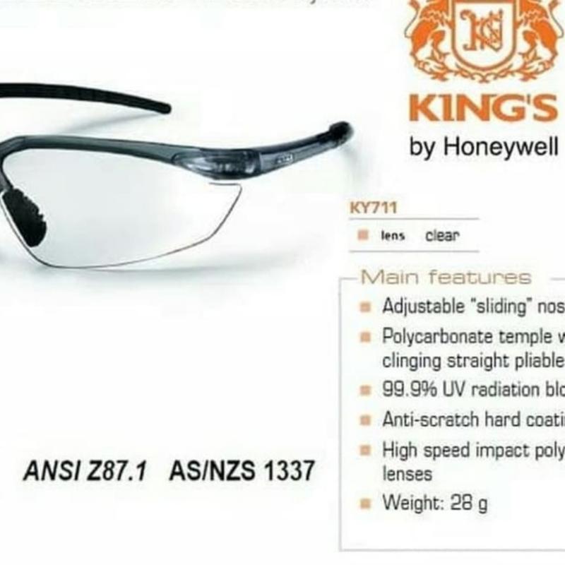 Kacamata Safety King Kings KY711/ Safety Glasses King's KY 711 - Shop ...