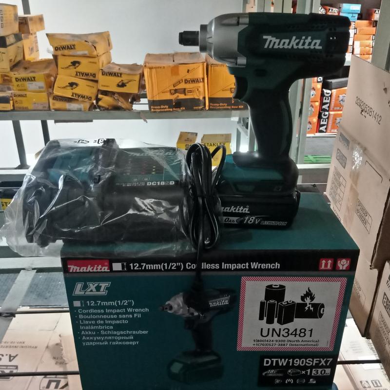 Mesin Cordless Impact Wrench 1/2" Baterai Makita DTW190SFX7 - Shop ...