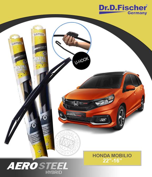 1 Set Wiper Honda Mobilio Dr. Fischer Aerosteel Hybrid 22-16 - Shop ...