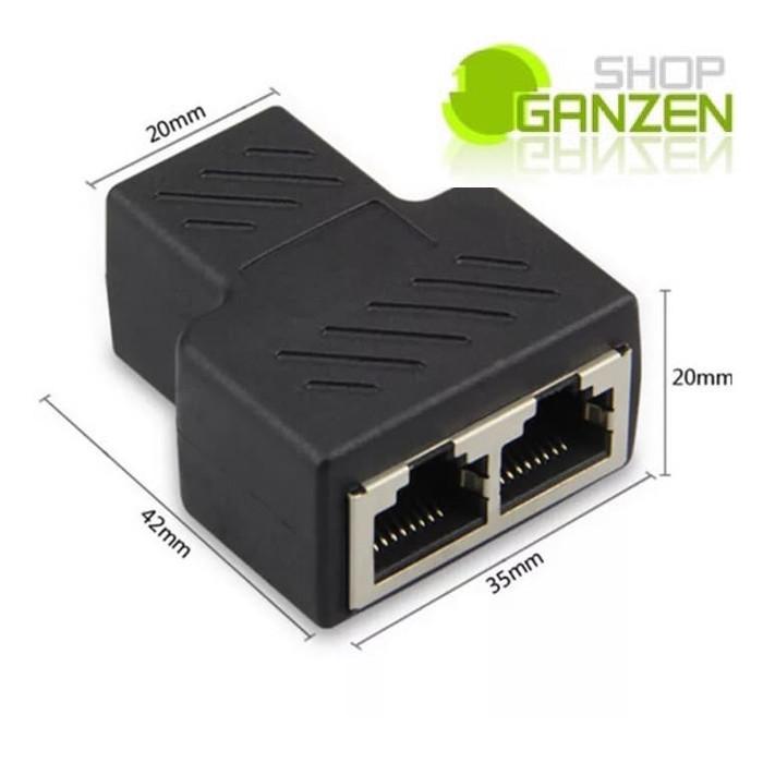 Rj45 1 to 2 Ways LAN Ethernet Network Cable Splitter RJ45 1 to - Shop ...