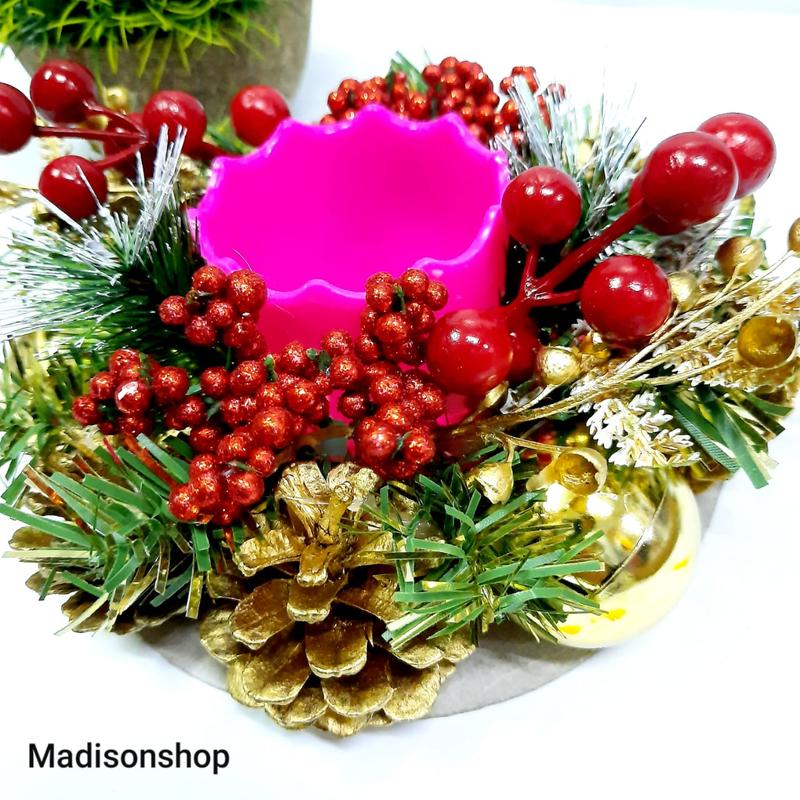 Tempat Lilin Natal Murah Krans Lilin Doa Advent Hiasan Natal - Shop | Tokopedia