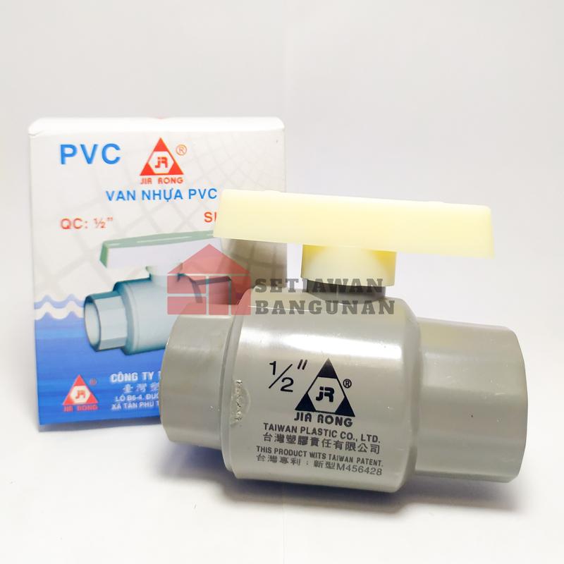 Ball valve jiarong pvc polos 1/2" / Stop kran jiarong 1/2" - Shop ...