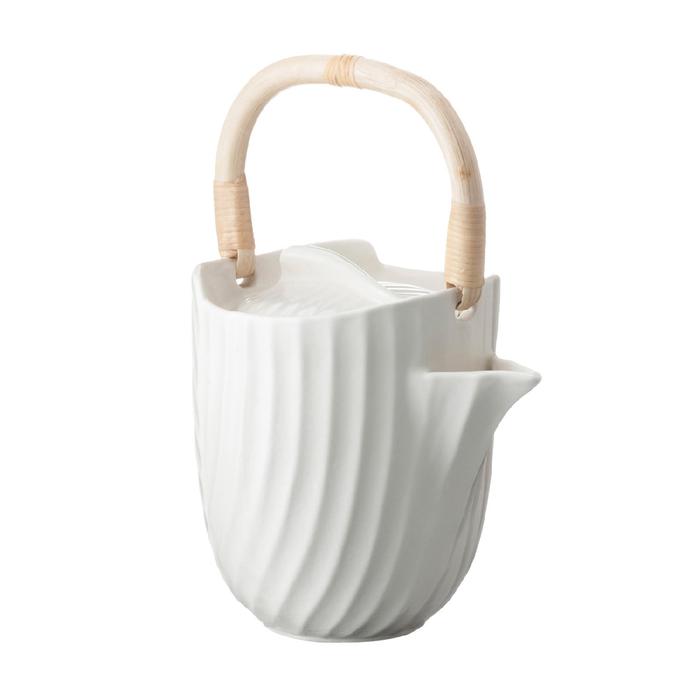 Promo Teapot / Teko Teh & Kopi Jenggala Pincuk 800 ml Putih Cicil 0% 3x ...