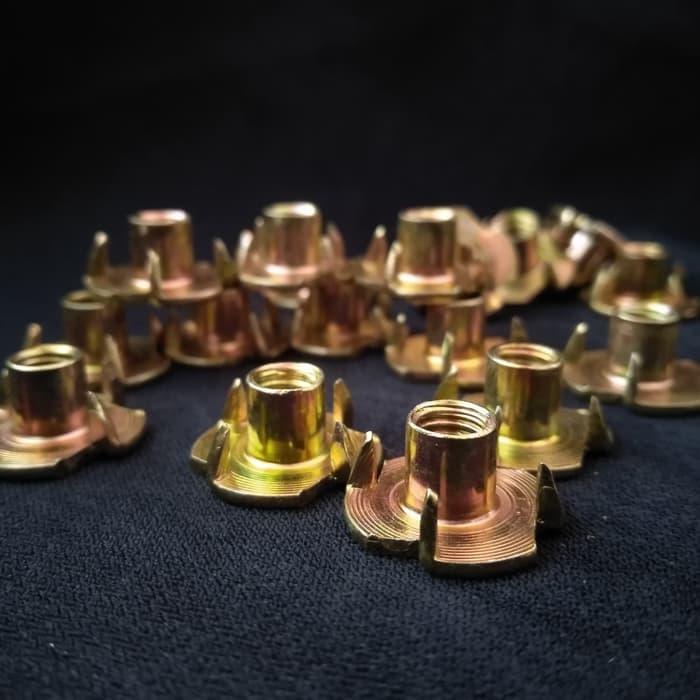 TEE NUT M6 / T NUT M6 / MUR CAKAR M6 / MUR CAKAR M6 X 9 INSERT TANAM ...