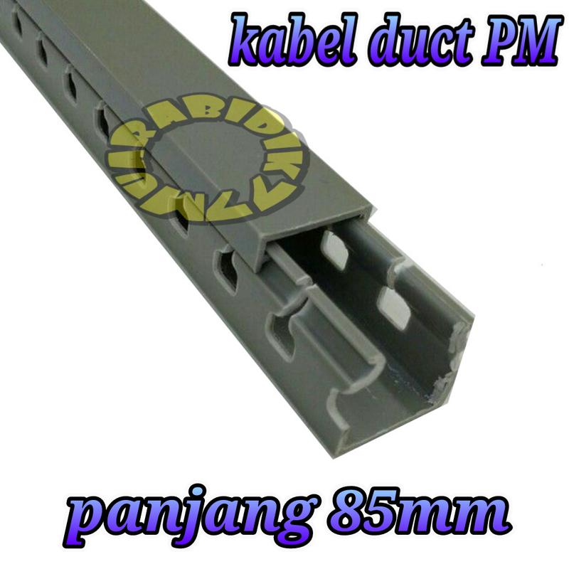 kabel duct PM 25X25 lubang abu /wiring duct 25mmX25mm /pelindung kabel ...