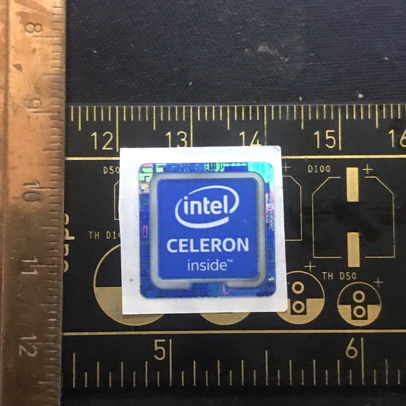 Sticker stiker logo intel celeron skylake ori - Shop | Tokopedia