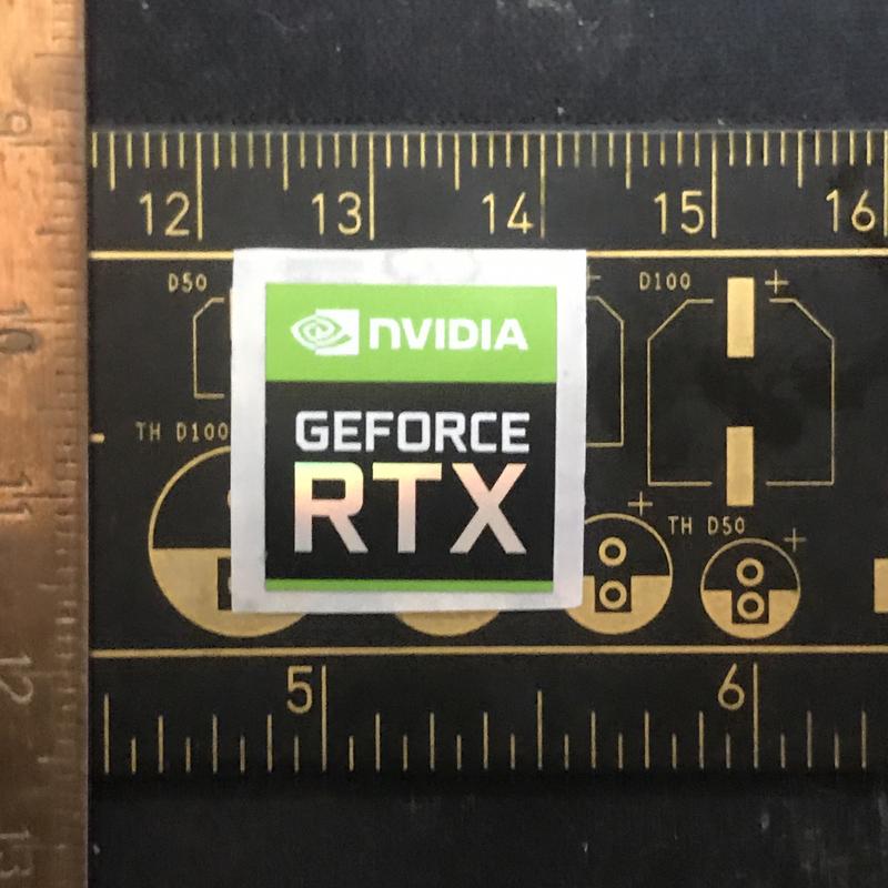 Sticker stiker logo nVidia GeForce RTX 2019 ori - Shop | Tokopedia