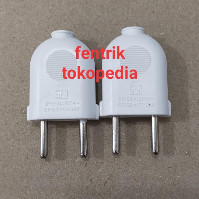 Steker Colokan Listrik Gepeng Mini Putih Mirip Broco Uticon Loyal ...