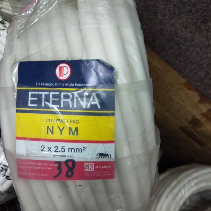 Jual Kabel listrik ETERNA 2x2.5 2x2,5 isi 2 x 2.5MM potongan NYM 30 ...