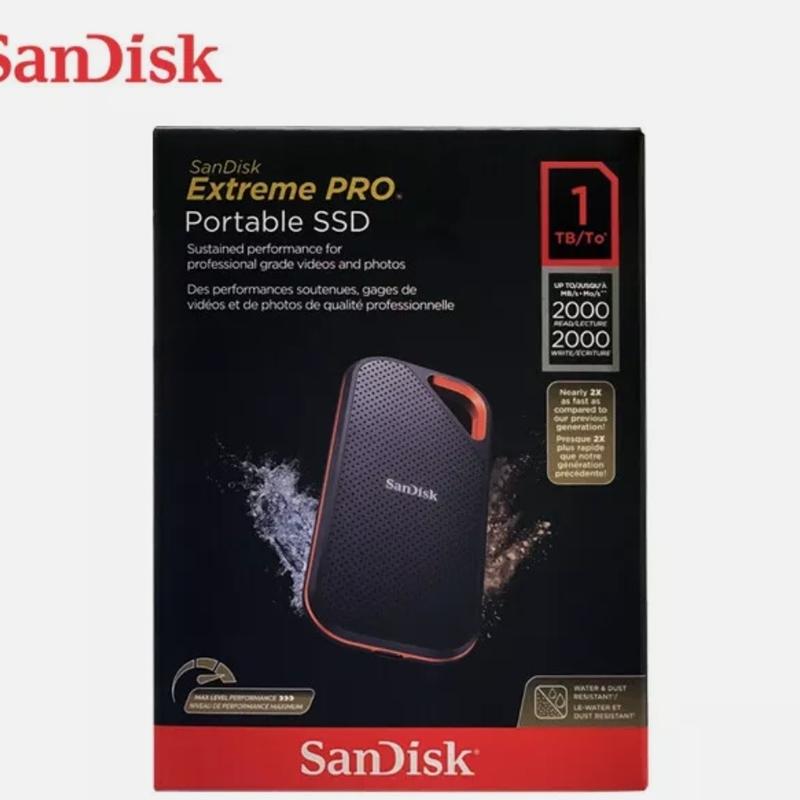 SanDisk Extreme PRO Portable SSD V2 USB Type C 3.2 - SDSSDE81 1TB ...
