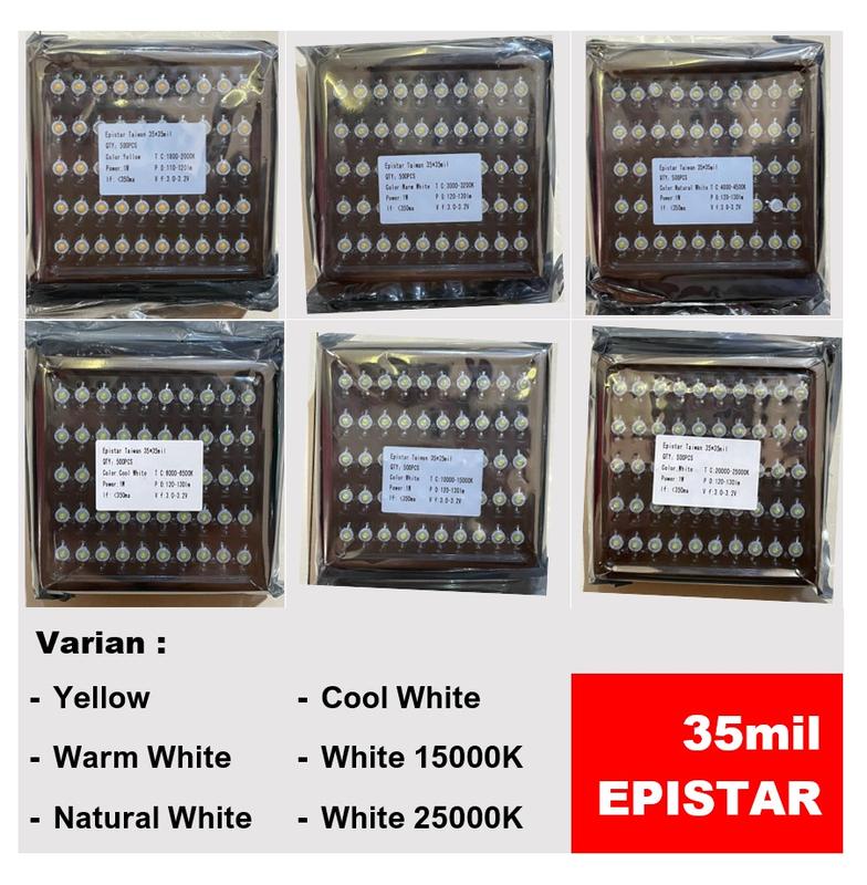HPL LED 1W EPISTAR 35mil Yellow Warm Natural Cool White Kuning - Shop ...