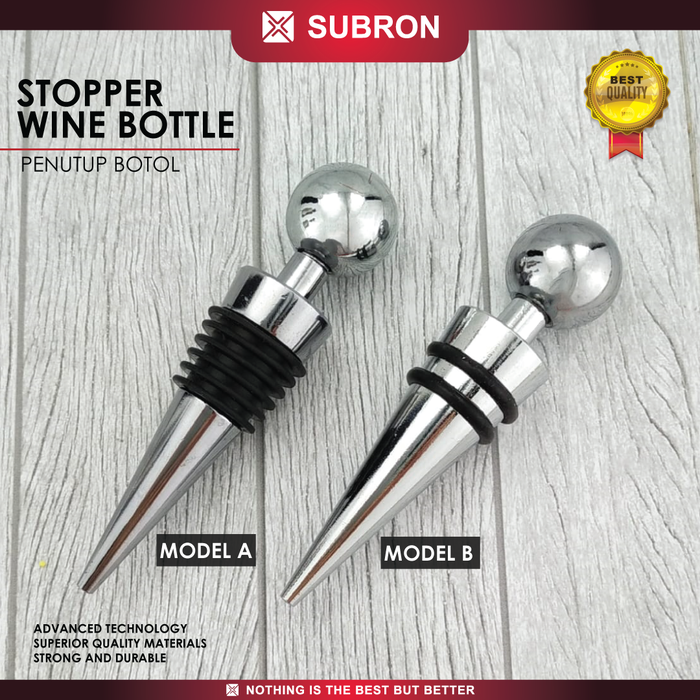 Promo SUBRON Red Wine Bottle Stopper Tutup Botol Wine Whiskey Stainless ...