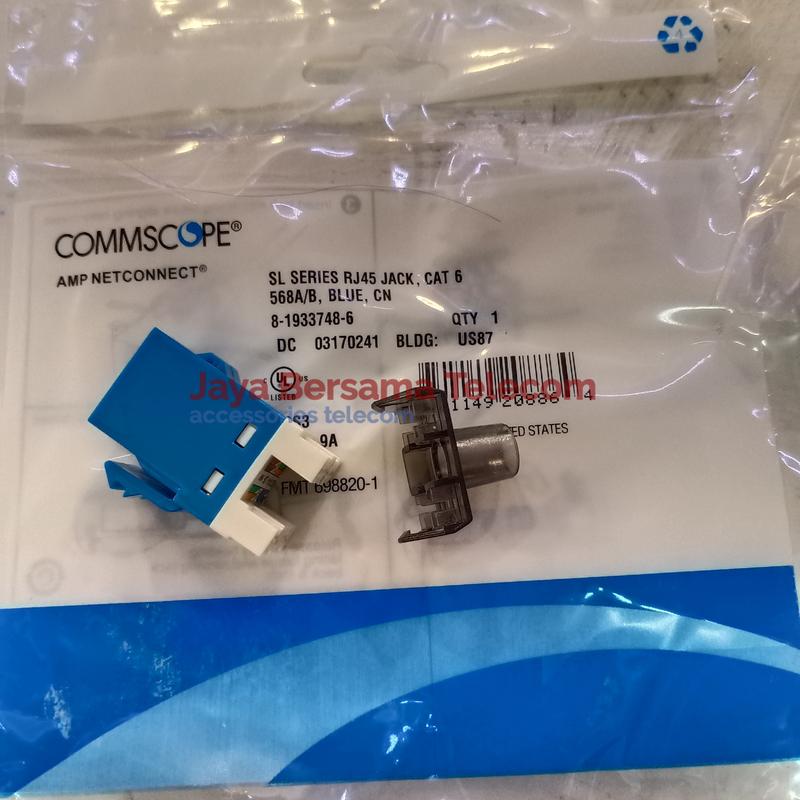 modular AMP Commscope Cat.6 biru SL series/modular Amp cat.6 - Shop ...