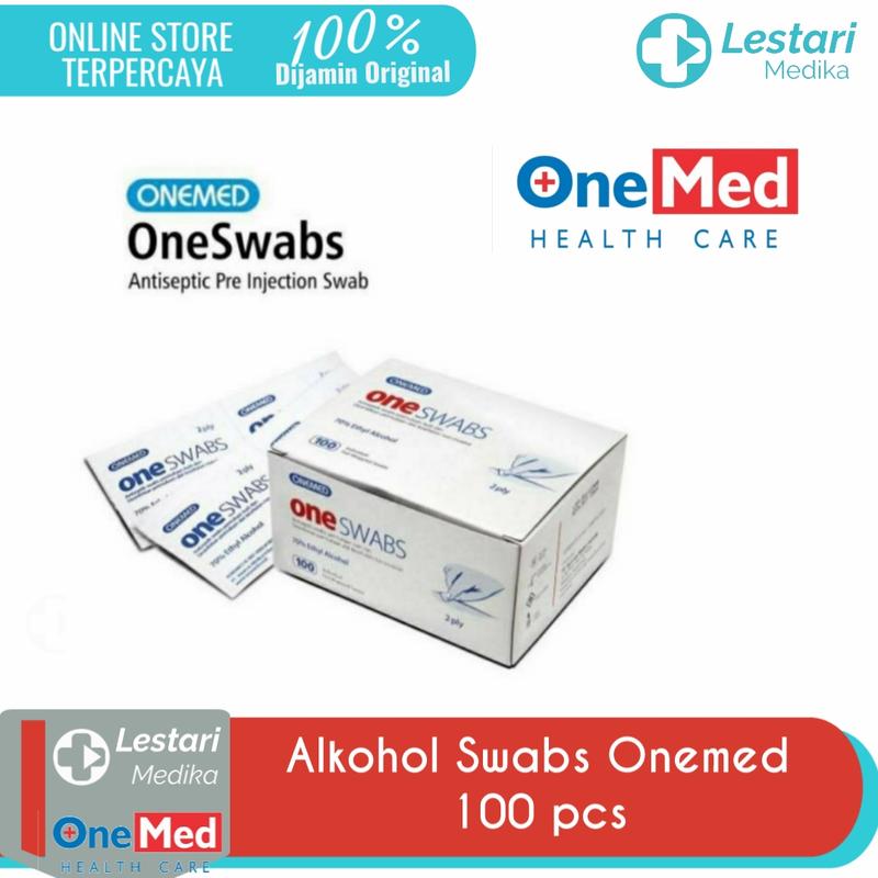 onemed alkohol swab isi 100 pcs - Onemed Alcohol Swabs - Shop | Tokopedia