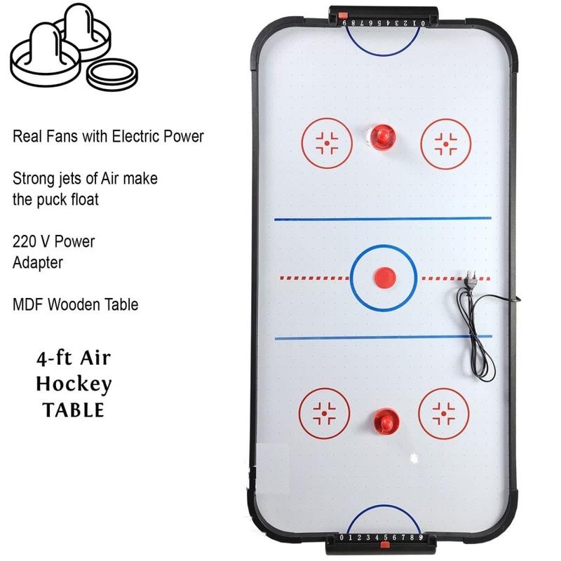 Electric Air Hockey Table 4-ft Mainan Hadiah Meja Hoki Hokki Timezone ...