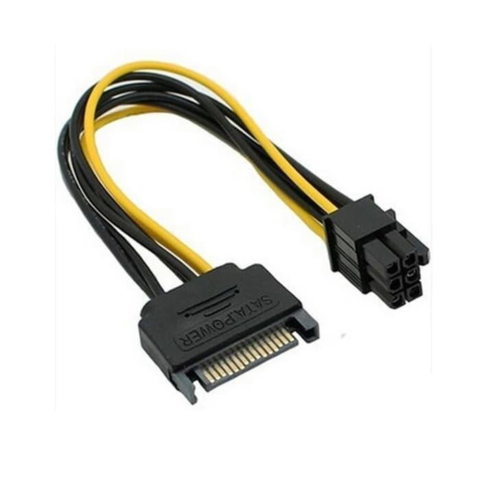 SATA 15 Pin To 6 Pin 6pin PCI-E Video Card VGA Express-kabel - Shop ...