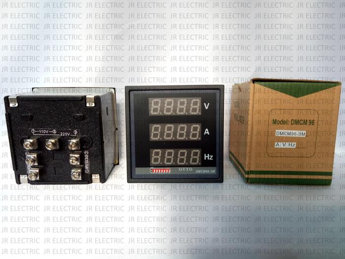 Jual OTTO Panel Meter Digital/ Amper Volt Hz Frequency Meter Digital ...