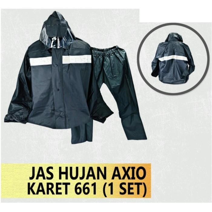 Jas hujan axio rubber karet elastis tebal ORIGINAL murah/mantel - Shop ...