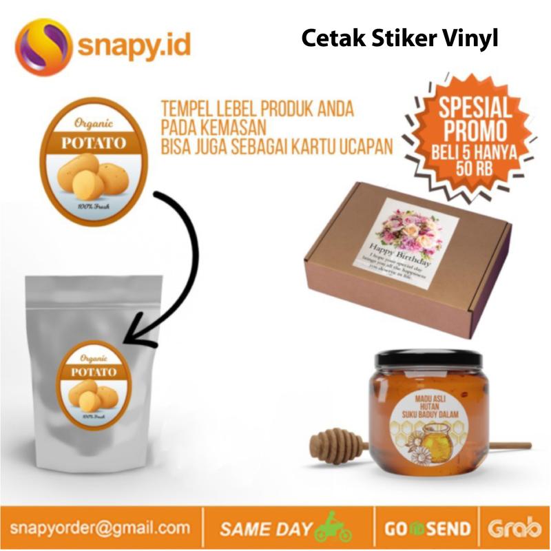 Cetak Stiker Vinyl / Transparan A3+ - Shop | Tokopedia