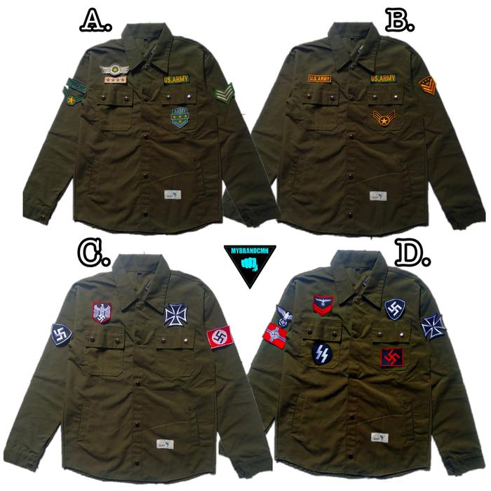Jual jaket parka semi parka terpasang patch army nazi adolf hitler ...