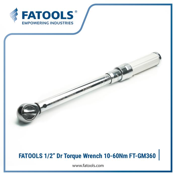 Jual FATOOLS GM3060 1/2"Dr Torque Wrench 10-60 Nm Kunci Momen Torsi ...